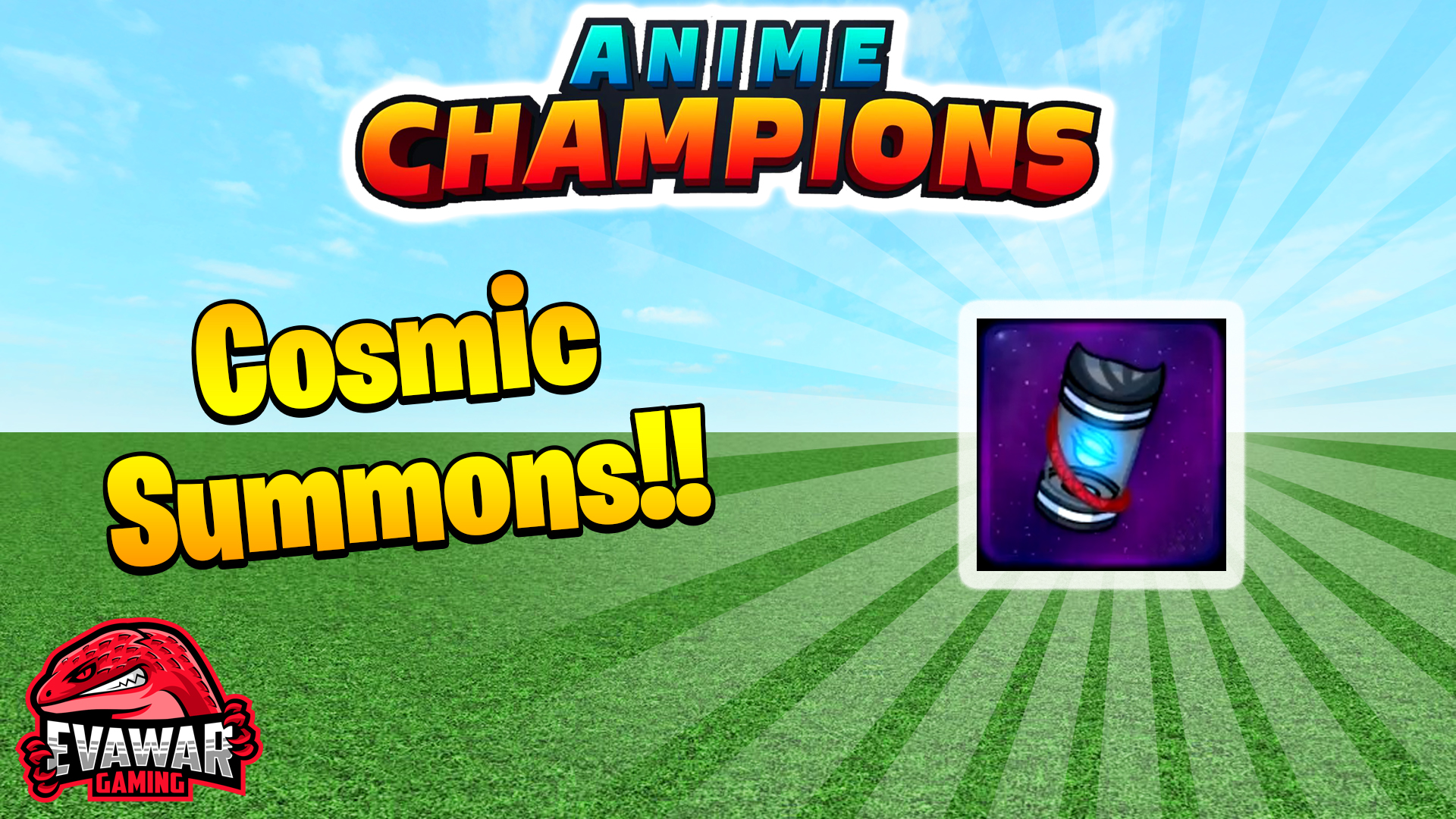 20 Cosmic Summons in Roblox Anime Champions Simulator!!! - EvaWar Gaming